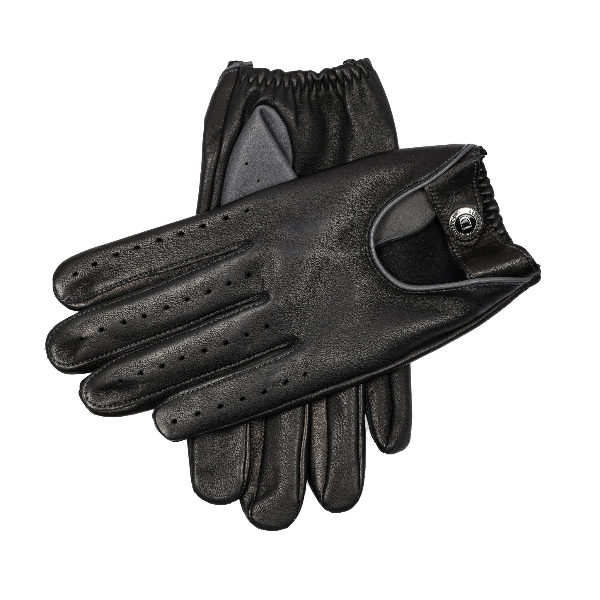 Men s Heritage Leather Driving Gloves with Contrast Details Dents