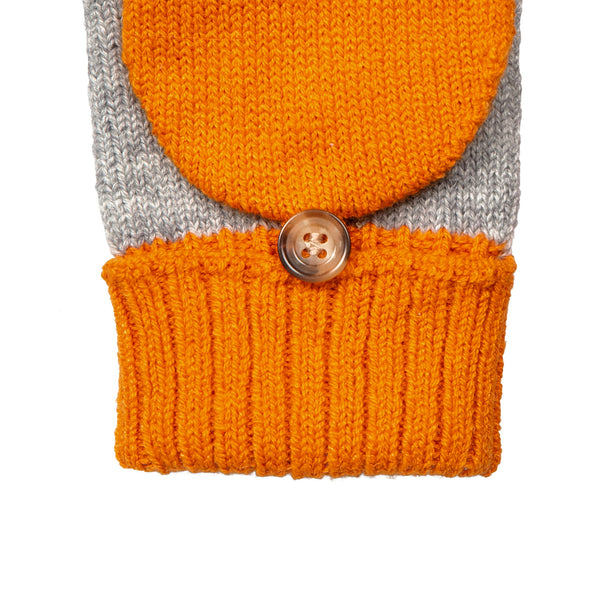 Women’s Two-Tone Fingerless Gloves with Mitten Flap | Dents