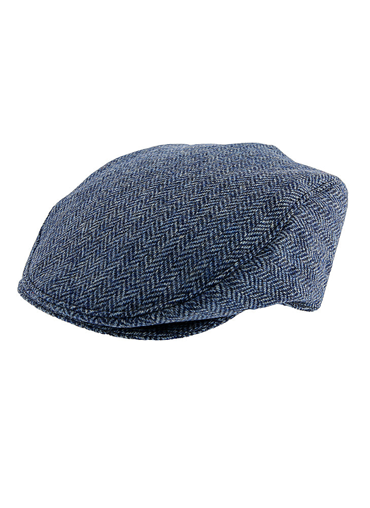 Men's Abraham Moon Herringbone Tweed Flat Cap | Dents