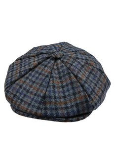 Men's Abraham Moon Tweed Dogtooth Check Newsboy Cap | Dents