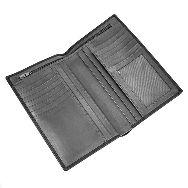 Men's Smooth Leather Jacket Wallet with RFID Blocking | Dents