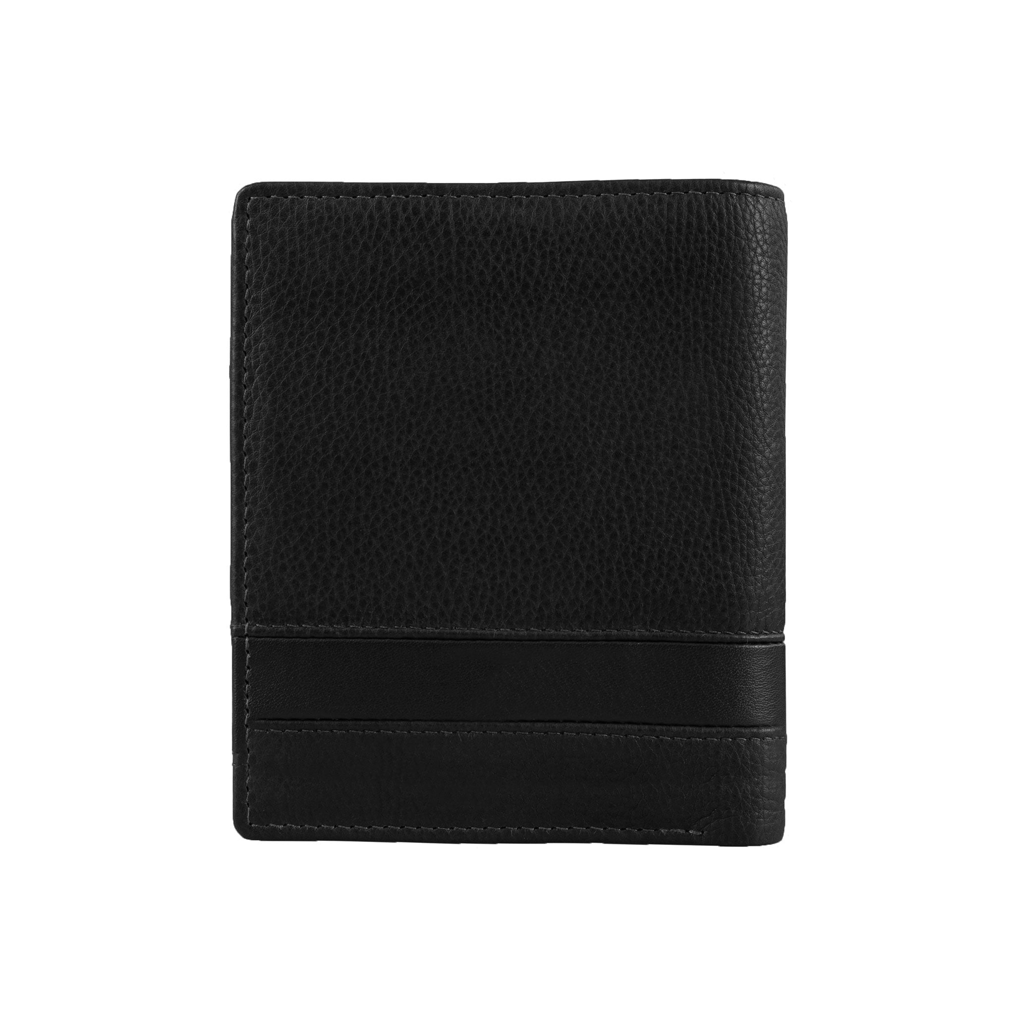 Men's Pebble Grain Leather Bifold Wallet with RFID Blocking and Zipped ...