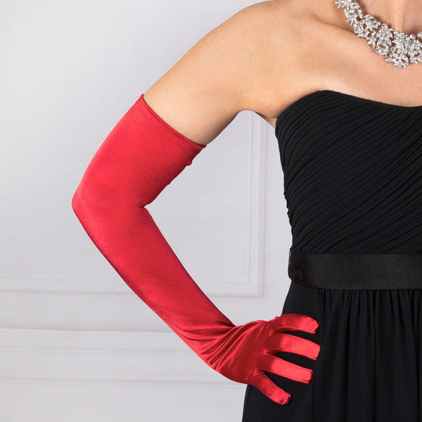 Women's Long Satin Evening Gloves | Dents
